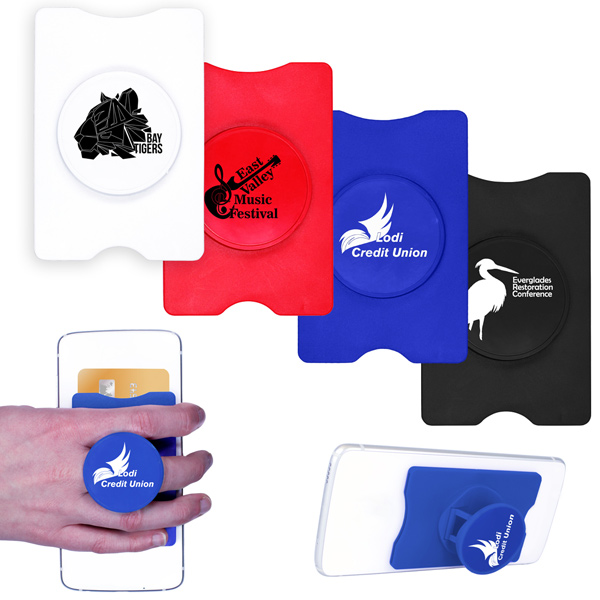 Custom RFID Stand-Out Phone/Card Holder | Bulk Pricing | Gimmees.com
